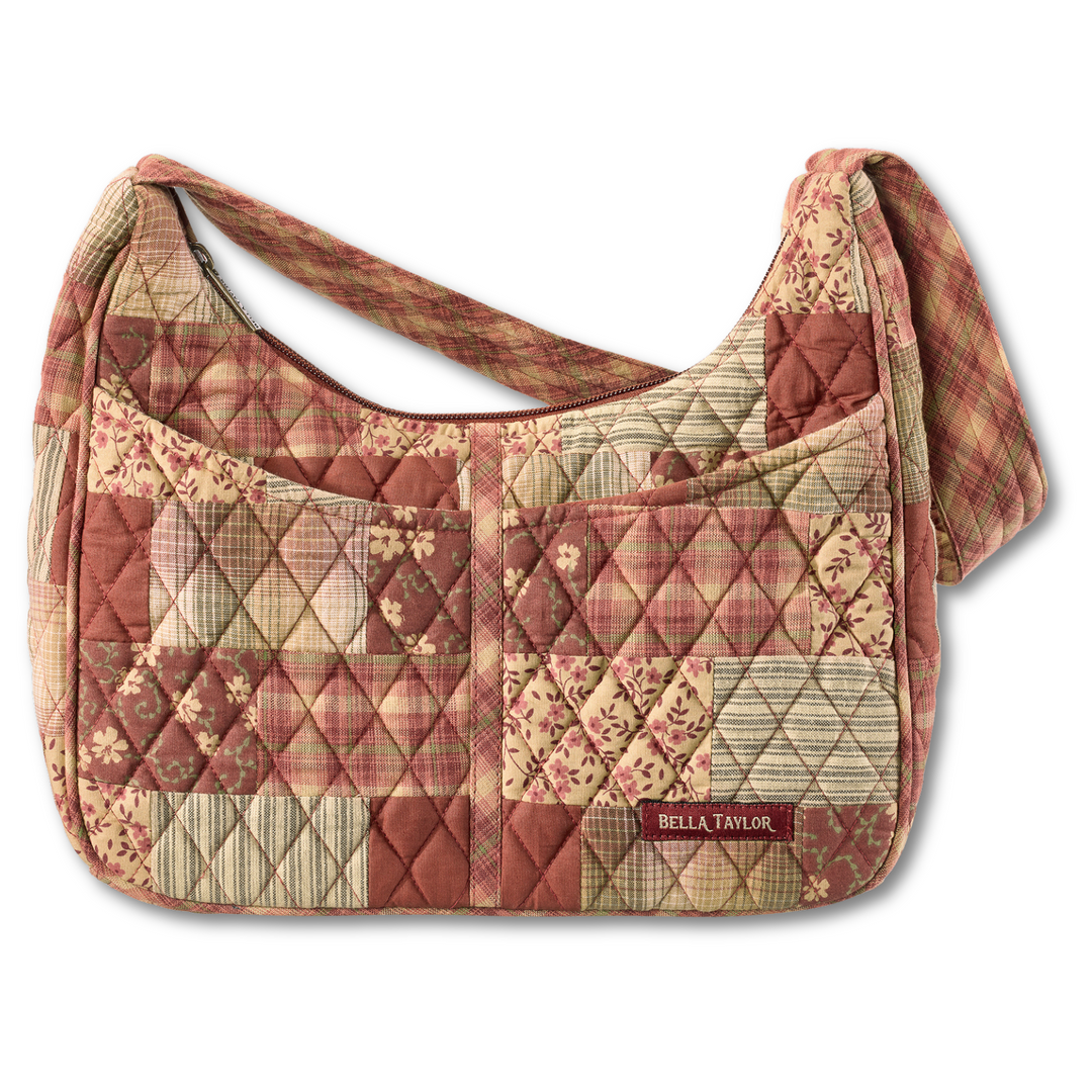 Burgundy Patch Blakely Shoulder Bag – Bella Taylor
