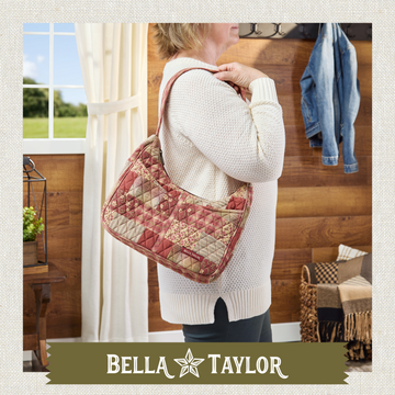Burgundy Patch Blakely Shoulder Bag – Bella Taylor