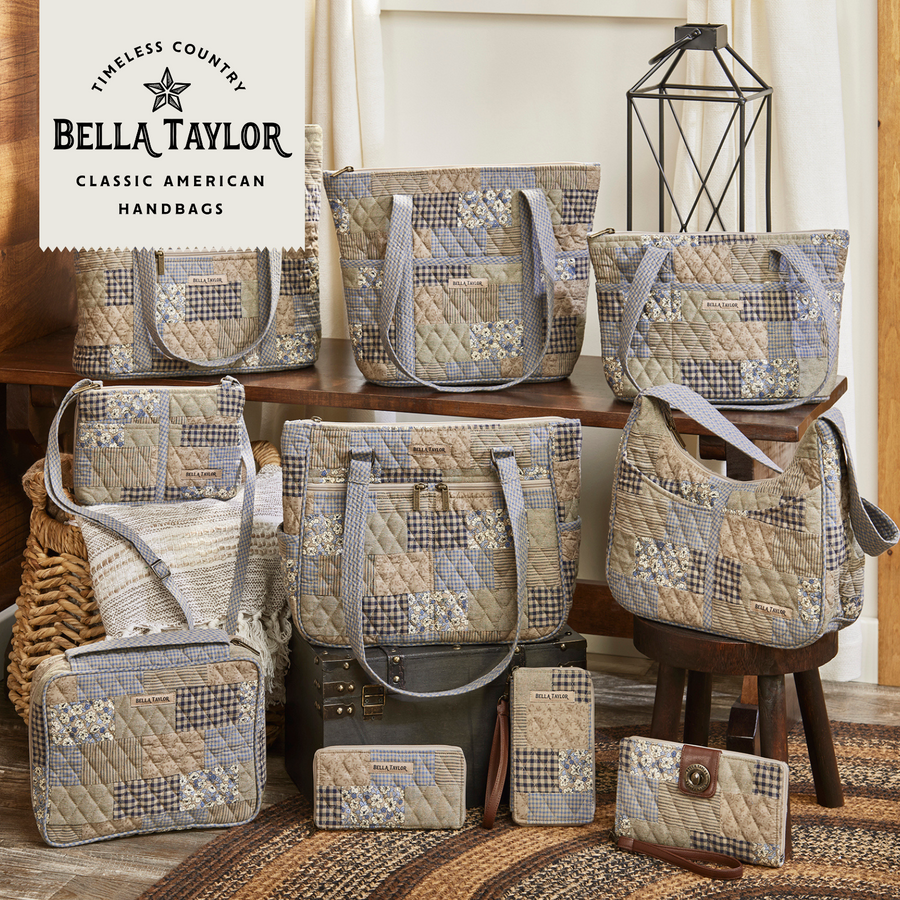 Khaki Patchwork Bible Cover – Bella Taylor