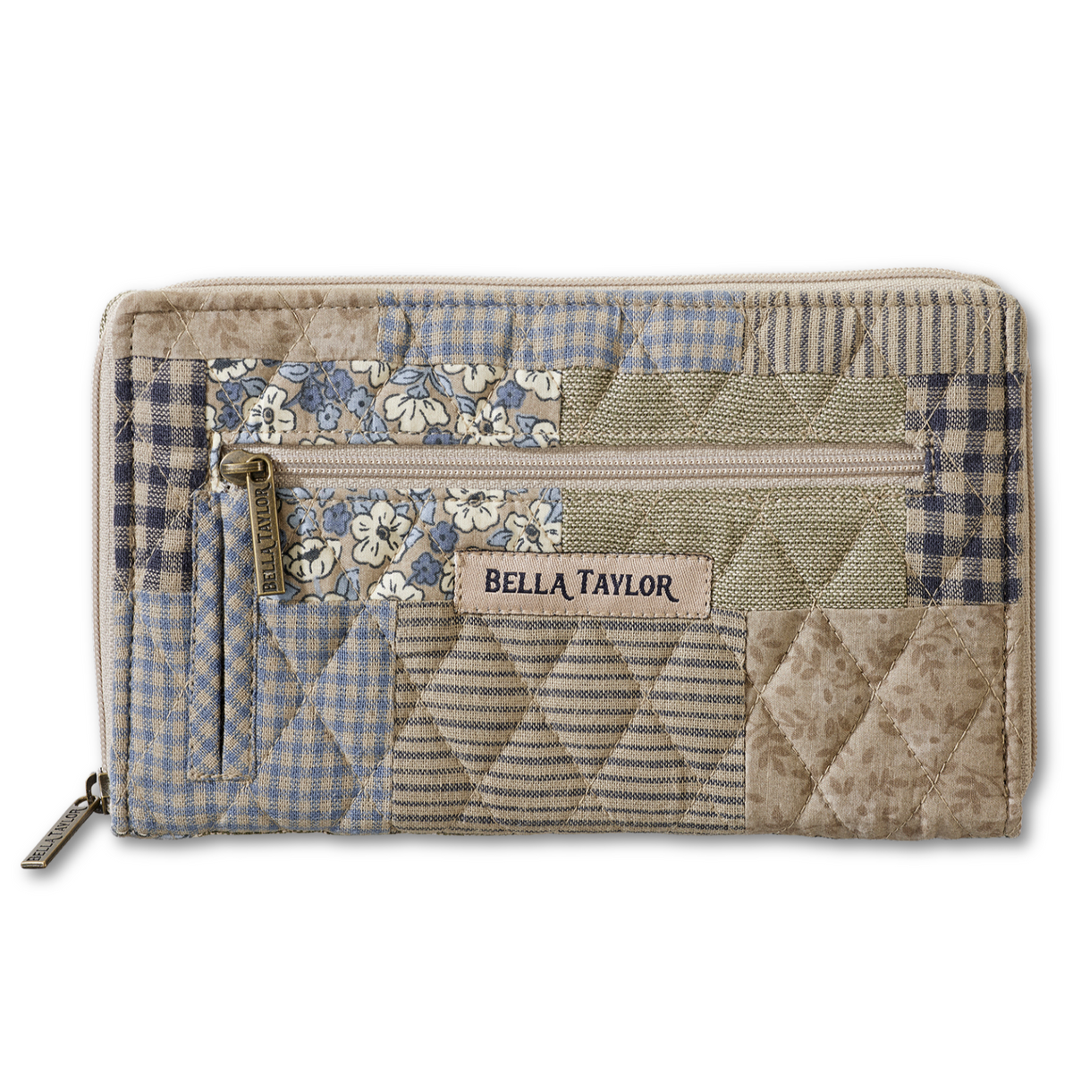 Khaki Patchwork RFID Wrist Strap Wallet – Bella Taylor